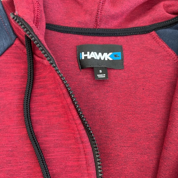 Tony Hawk | Shirts | Tony Hawk Full Zip Hoodie Red Blue Skateboarding ...
